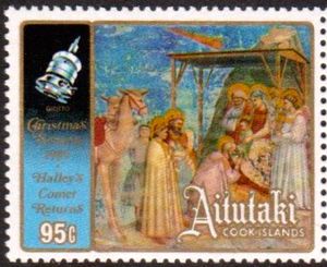 Марка: Adoration of the Magi (1306), fresco by Giotto, Spacecraft ...