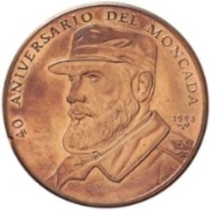 Coin: 1 Peso (Assault of the Moncada Garrison) (Cuba(1993 - 40th ...