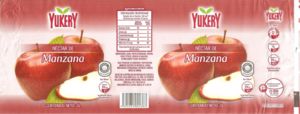 Drink Label: Yukery Manzana (Pepsico, VenezuelaCol:VE-JUICE-000012