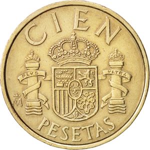 Coin: 100 Pesetas (Spain(1975~2001 - Juan Carlos I (Ptas) Circulation ...