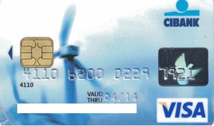 Bank Card: CiBank Visa 06.10 (Cibank, BulgariaCol:BG-VI-0072