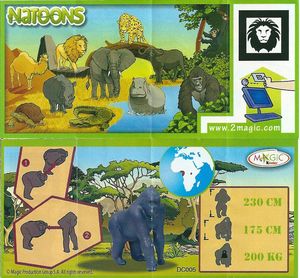 Meal Toy: Gorilla (Kinder Surprise, Europe(Kinder - Natoons - African ...