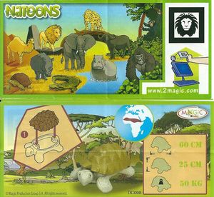 Meal Toy: Turtle (Kinder Surprise, Europe) (Kinder - Natoons - African ...