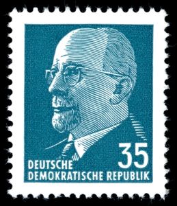 Sello: Walter Ernst Paul Ulbricht (1893-1973) (Alemania, República ...