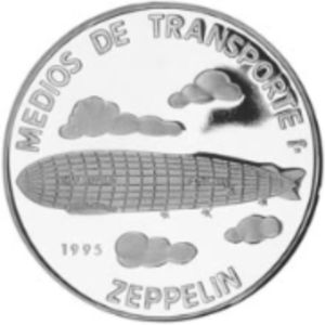 Coin: 20 Pesos (Transportation. Zeppelin) (Cuba) (1988 - Transportation ...