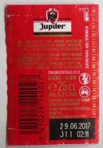 Drink Label: Jupiler Red Devils (Brasserie Piedboeuf (InBev ...