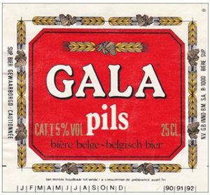 Drink Label: Gala Pils (Haacht, BelgiumCol:BE-BEER-007872