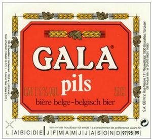 Drink Label: Gala Pils (Haacht, BelgiumCol:BE-BEER-007882