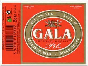 Drink Label: Gala Pils (Haacht, BelgiumCol:BE-BEER-007887