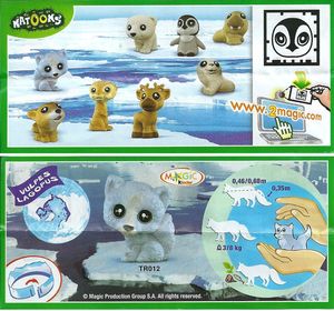 Meal Toy: Polar Fox (Kinder Surprise, Europe) (Kinder - Natoons - Young ...