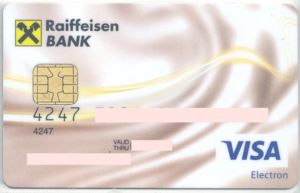 Bank Card: Raiffeisen Bank (Raiffeisen Bank, RomaniaCol:RO-VE-0086.09