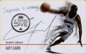 Gift Card: Gilbert Arenas (Adidas, United States of America(It Takes ...