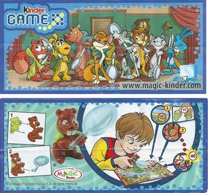 Meal Toy: Squirrel with magnifying glass (Kinder Surprise, Europe ...