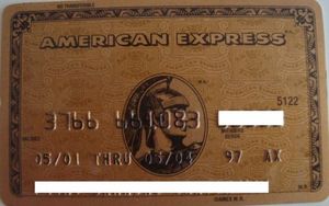 Bank Card: American Express (American Express, MexicoCol:MX-AE-0009.01