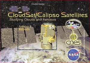 Stamp: Cloudsat/Calipso Satellites (Antigua and Barbuda(Space ...
