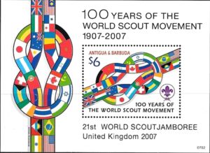 Stamp: 100 Years of the World Scout Movement (Antigua and Barbuda ...