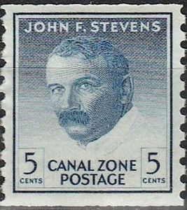 Stamp: John F. Stevens (Canal Zone(Definitives) Mi:US-CZ 122C,Sn:US-CZ ...
