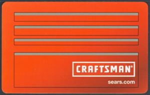 Gift Card: Craftsman (Sears, United States of America) (Craftsman ...