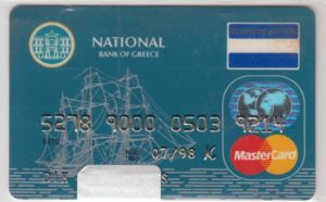 Bank Card: National Bank of Greece MasterCard (07-98) (National Bank of ...