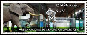 Stamp: Museum of Natural Sciences (CSIC) (Spain(Museums 2016) Mi:ES ...