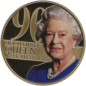 Coin: 50 Pence (90th birthday of Queen Elizabeth II) (Guernsey(1996 ...