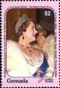 Stamp: Elizabeth the Queen Mother (Grenada(90th Anniversary of the ...