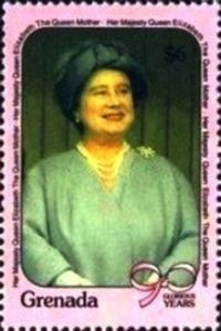 Stamp: Elizabeth the Queen Mother (Grenada(90th Anniversary of the ...