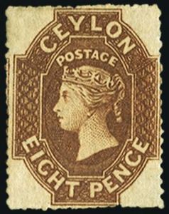 Stamp: Queen Victoria (1819-1901) (Ceylon(Stamps of Ceylon) Mi:LK 18Ab ...