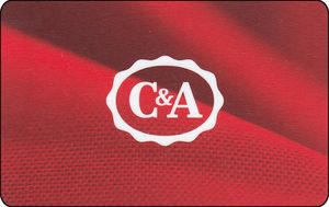 Geschenkkarte: Red Card (C&A, Deutschland, Bundesrepublik(Logo) Col:D-C ...