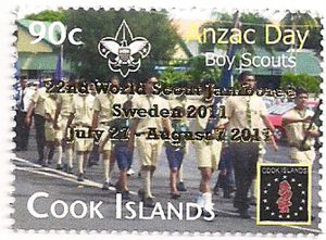 Stamp: 22nd World Scout Jamboree Sweden 2011 (Cook Islands(22nd World ...