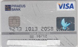 Bank Card: Piraeus Bank (Piraeus Bank, GreeceCol:GR-VI-0094.01