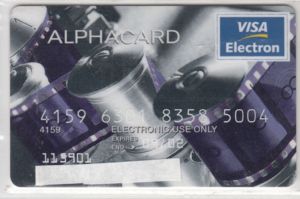 Bank Card: Alphacard (Alpha Credit Bank A.E., GreeceCol:GR-VE-0034