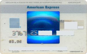 Bank Card: American Express MX Transparent (American Express, MexicoCol ...