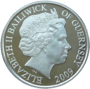 Coin: 5 Pounds (HMS Daring) (Guernsey) (G81 - Five Pounds) WCC:km219
