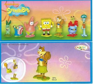 Meal Toy: Sandy (squirrel) (Kinder Surprise, Europe) (Kinder - Sponge ...