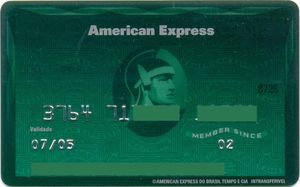 Bank Card: American Express Green BR (American Express, BrazilCol:BR-AE ...