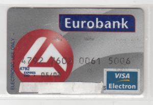 Bank Card: Eurobank Visa Electron (6) (EuroMerchant Bank S.A ...