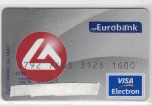 Bank Card: Eurobank Visa Electron (3) (EFG Eurobank Ergasias S.A ...