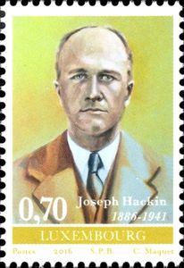 Stamp: 75th Memorial Anniversary of Joseph Hackin (Luxembourg ...