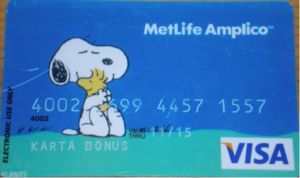 Bank Card: MetLife Amplico (BRE Bank SA/MultiBank/mBank, PolandCol:PL ...