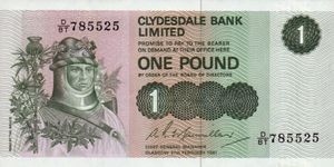 Banknote: 1 Pound (Scotland(Clydesdale Bank (1971-1981) Ltd.) Wor:P-204c.8
