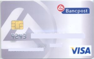 Bank Card: Bancpost logo (BancPost, RomaniaCol:RO-VI-0025.03