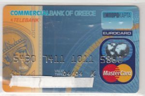 Bank Card: Telebank (a) (Commercial Bank of Greece, GreeceCol:GR-MC-0042