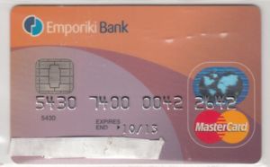 Bank Card: EmporikiBank Mastercard (Commercial Bank of Greece ...