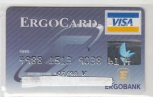 Bank Card: ERGOCARD (a) (Ergobank S.A., Greece) Col:GR-VI-0161