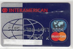 Bank Card: Interamerican (NovaBank, GreeceCol:GR-MC-0051