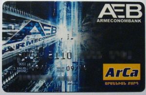 Bank Card: Aeb (Armeconombank, Armenia) Col:AM-GM-0002