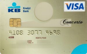 Bank Card: Visa Concerto (Kredyt Bank, PolandCol:PL-VI-0169