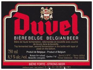 Drink Label: Duvel 750 ml (Duvel Moortgat, BelgiumCol:BE-BEER-007998