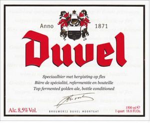 Drink Label: Duvel 1500ml (Duvel Moortgat, BelgiumCol:BE-BEER-008004